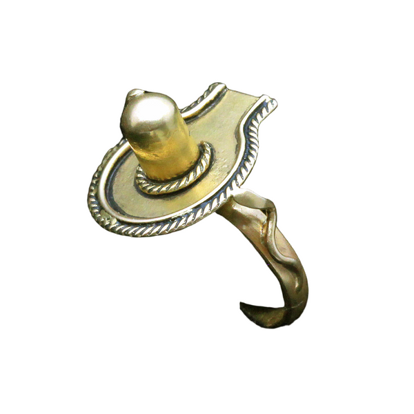 Shiva Lingam Ring | 18K Gold, India, Vintage Unisex Design (6832 ...